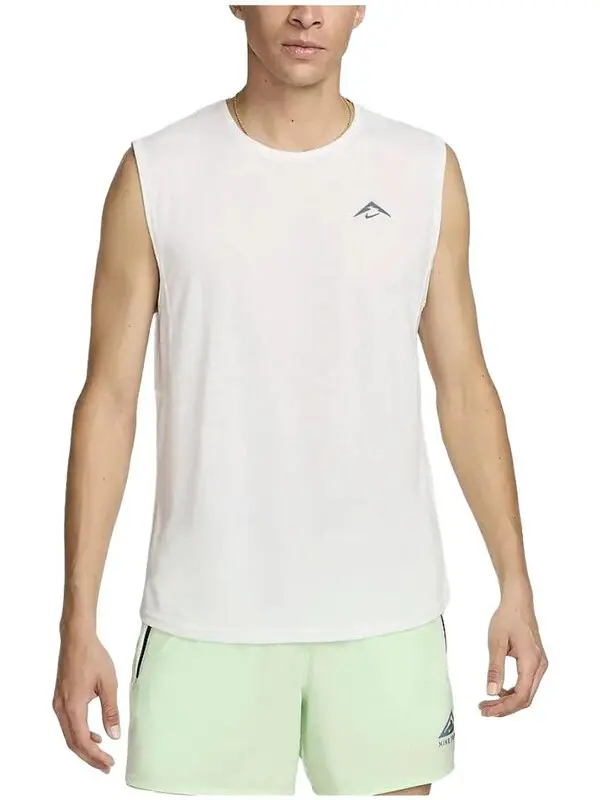 Nike Dri-fit Sleeveless Running Top - White