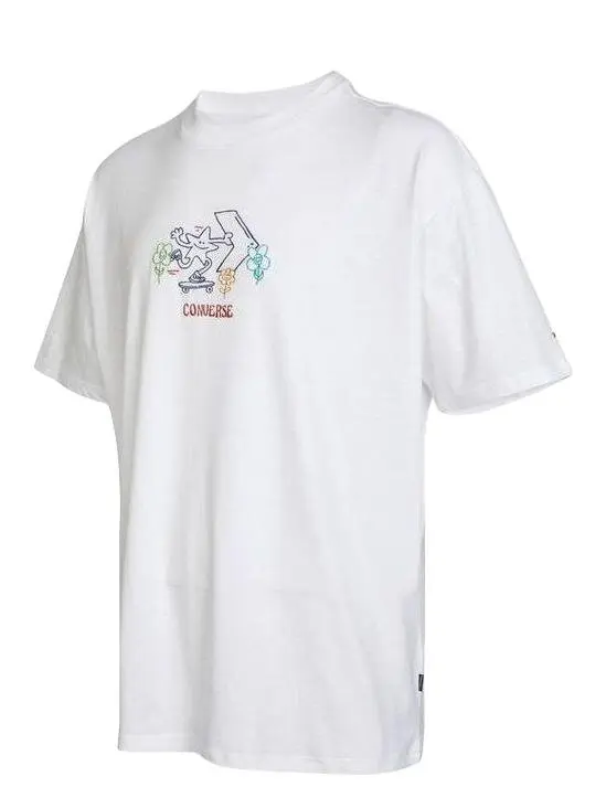 CONVERSE Pushing Along T-shirt Asia Sizing - White