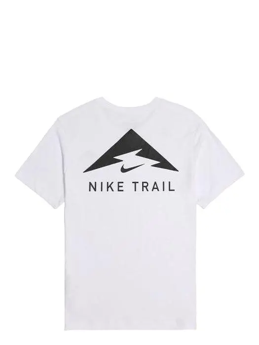 Nike Trail Graphic Print Short Sleeve Tee - White