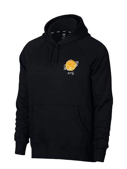 Nike Fleece Pullover With Floral Graphic - Black