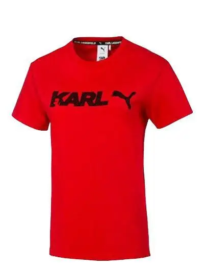PUMA X Karl Lagerfeld Fendi Crossover Short Sleeve T-shirt - Red