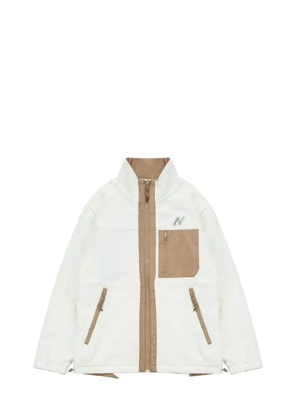 NEW BALANCE Color Block Zip-up Jacket - Khaki