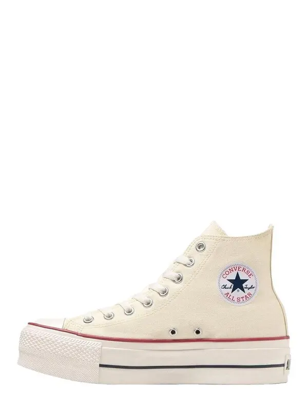 CONVERSE Chuck Taylor All Star Lifted High Top Sneakers - Ivory/red/black
