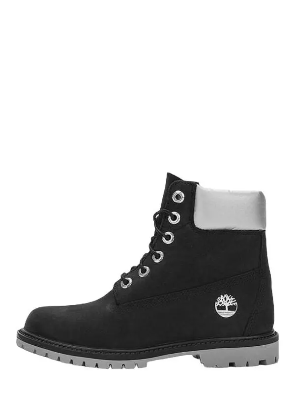 Timberland 6 Inch Heritage Cupsole Waterproof Boots - Black/grey/silver