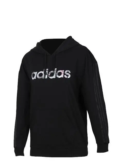 Adidas Neo Casual Sports Pullover With Graphic Logo - Black