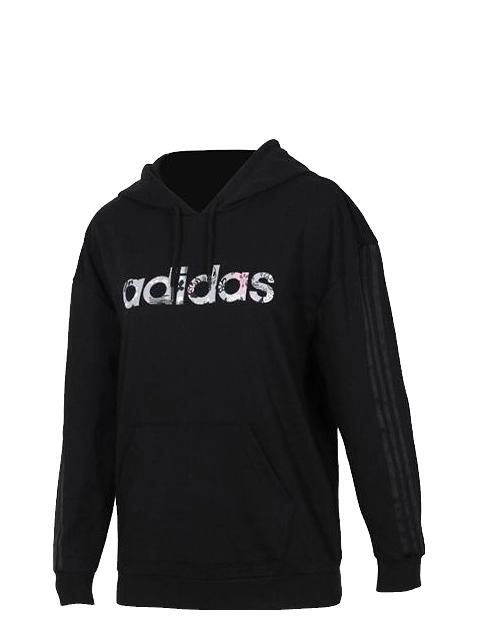 Adidas Neo Casual Sports Pullover With Graphic Logo - Black