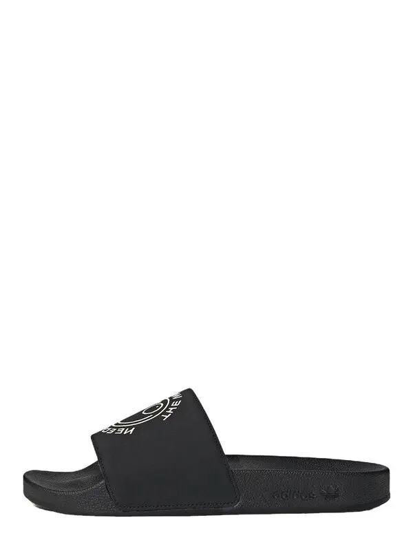 Adidas Andre Saraiva X Adilette Slide 'the World Needs Love - Black