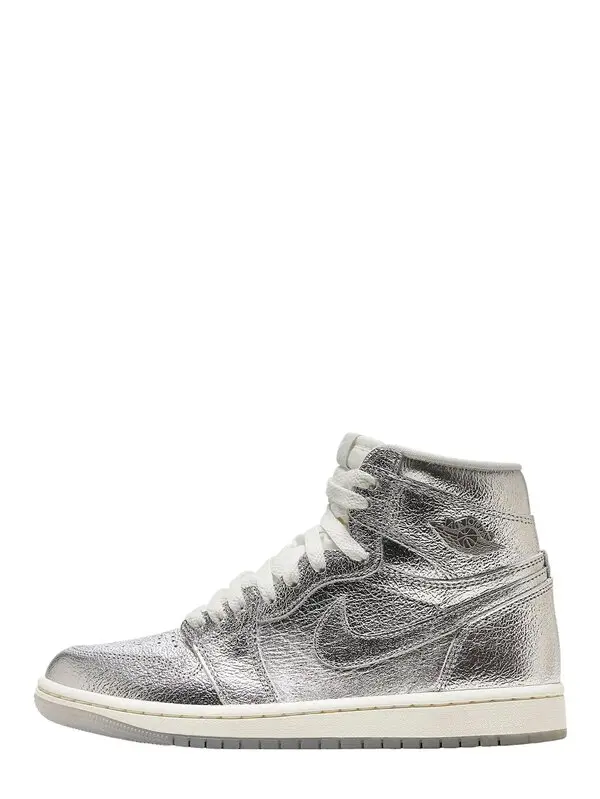 JORDAN 1 Retro High Og Metallic Sneakers - Silver/white