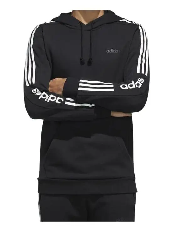 Adidas Neo Ce 3s Hdy Side Stripe Knit Sports Pullover - Black