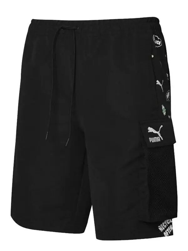PUMA Awareness Cargo Woven Shorts - Black/white