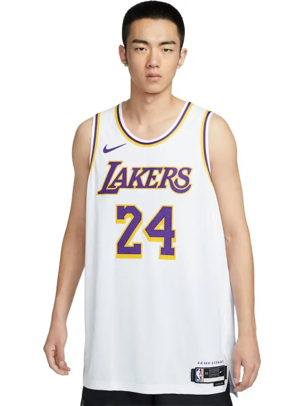 Nike Los Angeles Lakers Dri-fit Adv Authentic Jersey - White
