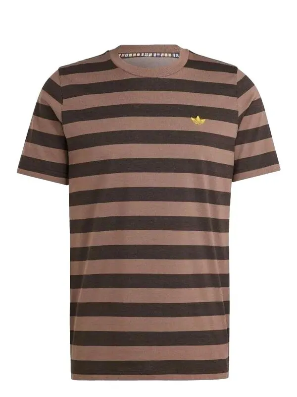 Adidas Nice Striped T-shirt - Brown