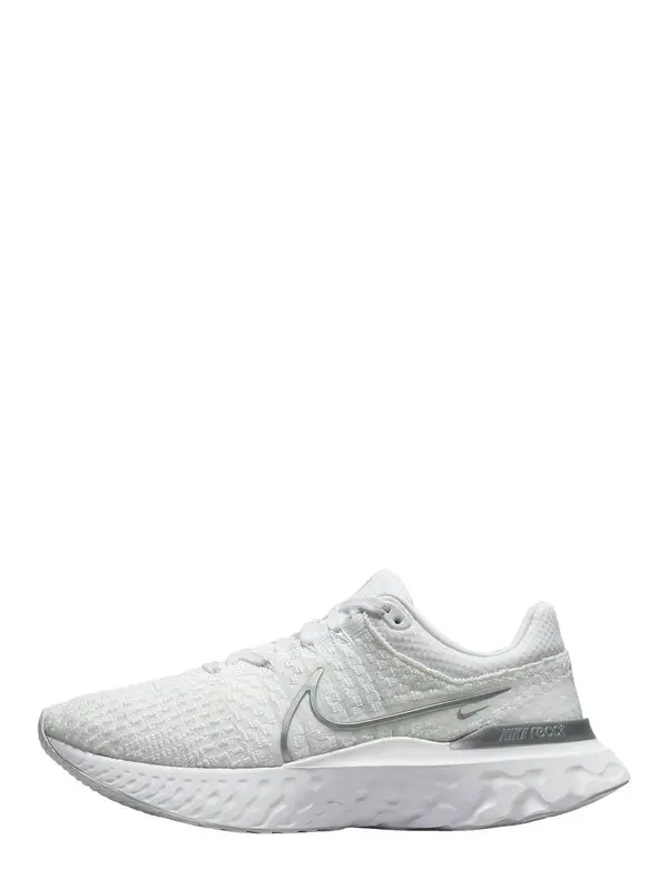 Nike React Infinity Run Flyknit 3 Athletic Sneakers - White/gray