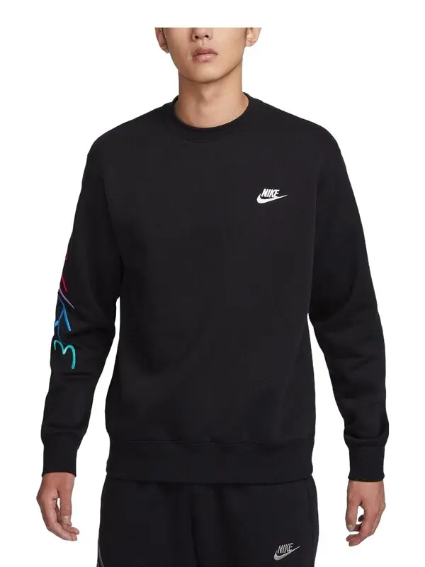 Nike Club Fleece Crewneck Sweater - Black