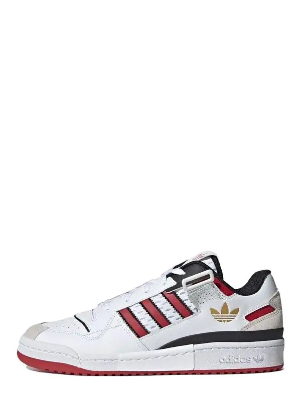 Adidas Forum Exhibit Low "white Scarlet - White/red/black