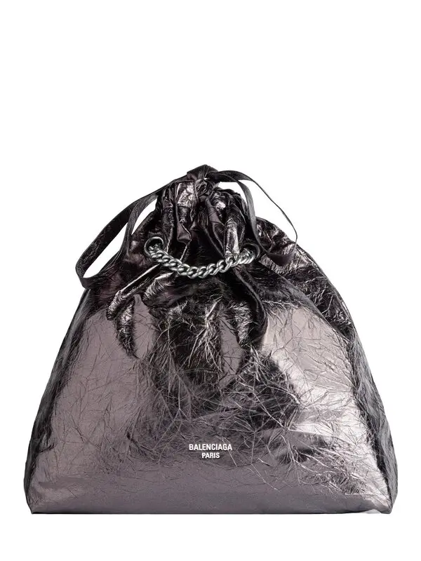 Balenciaga Crush Medium Tote Bag - Grey