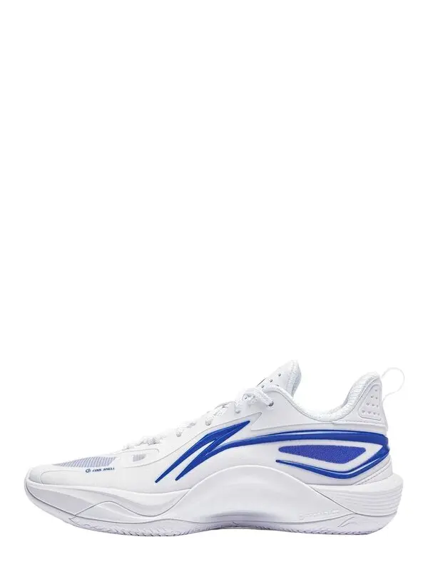 LI-NING High-top Sneakers With Graphic Detailing - White/blue