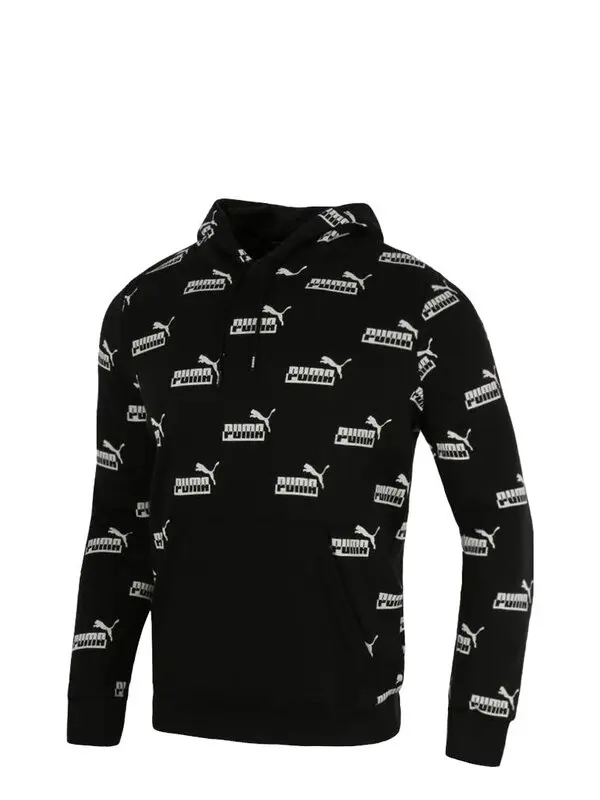 PUMA All-over Logo Print Hooded Sweater - Default Color
