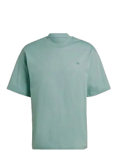 Adidas Originals Solid Color Sports Breathable Short Sleeve Couple Style Green - Default Color