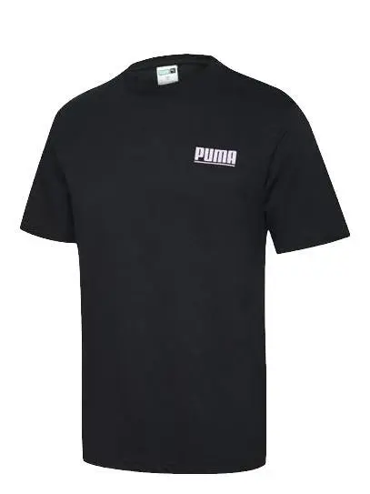 PUMA Round Neck Short Sleeve - Black