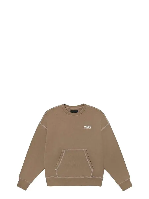 VANS Logo Alphabet Printing Round Neck Pullover - Light Brown