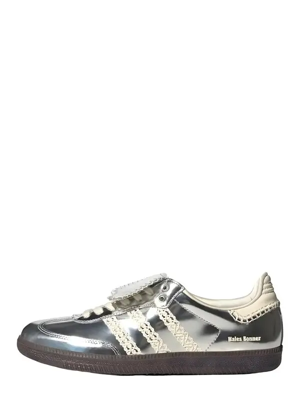 Adidas X Wales Bonner Samba "silver Metallic Gum - Silver/white/greone