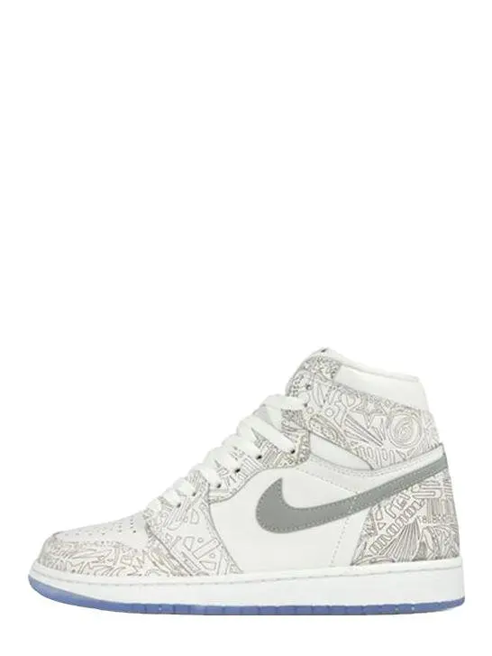 JORDAN 1 Retro High 'laser - White/matallic Silver