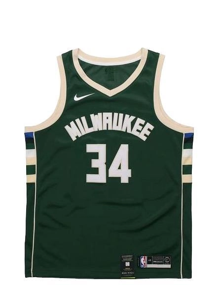 Nike Milwaukee Bucks Giannis Antetokounmpo #34 Basketball Jersey - Green