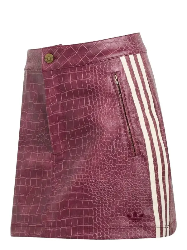 Adidas Pleather Mini Skirt - Maroon