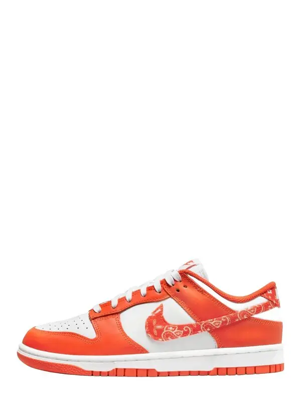 Nike Dunk Low "orange Paisley" Sneakers - Orange/white