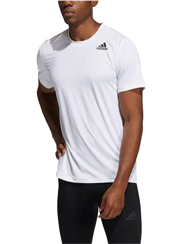 Adidas Training Sports Elastic Short Sleeve T-shirt - White