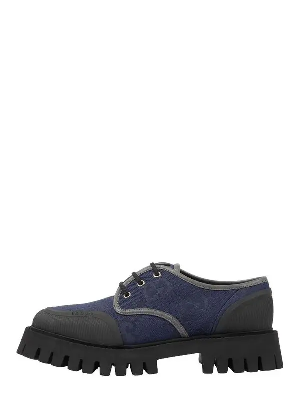 Gucci Gg Lace Up Shoes - Navy/black
