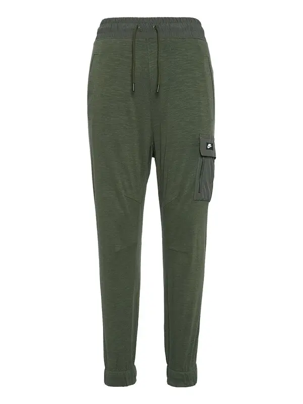 Nike Sports Side Pocket Bundle Feet Long Pants/trousers Green - Multi-color