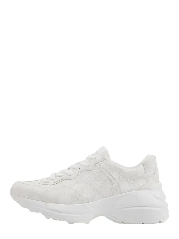Gucci Rhyton Monogram Sneakers - White