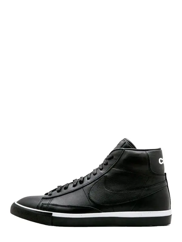 Nike Comme Des Garçons X Blazer High Top Sneakers - Black
