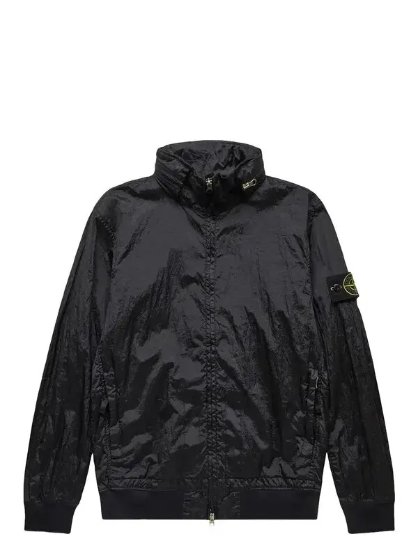 Stone Island Compass Patch Long-sleeve Bomber Jacket - Black