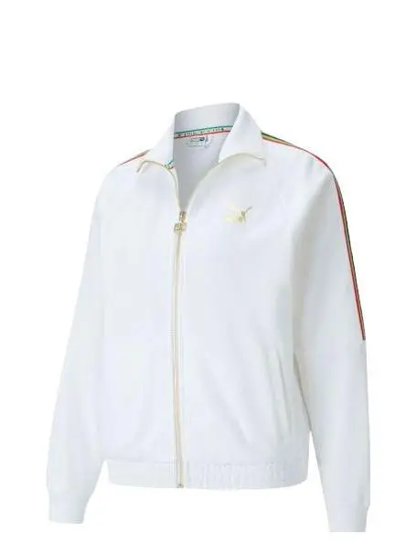 PUMA World Resonance Series Zipper Knit Track Jacket - White