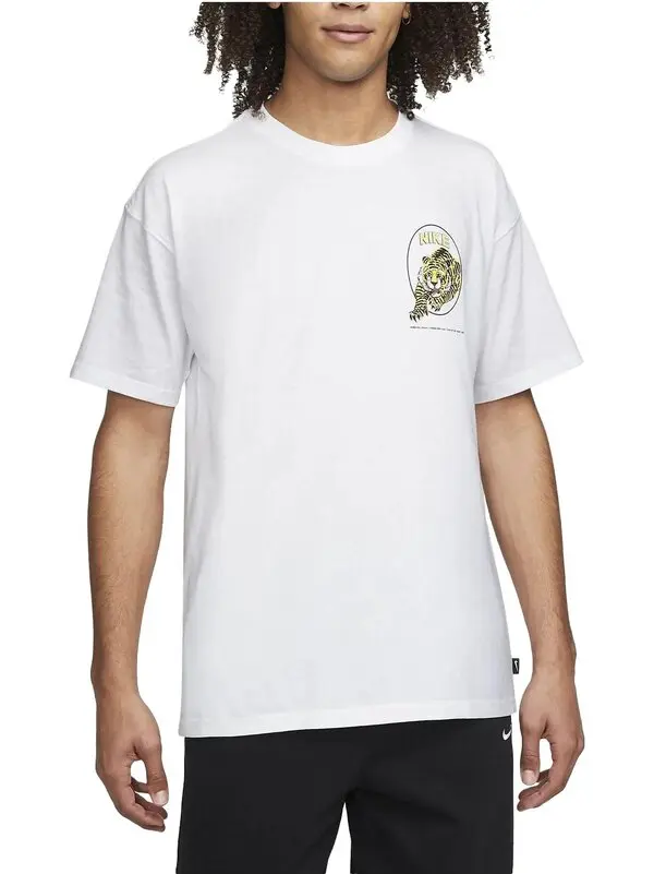 Nike Nrg Tiger T-shirt 'white - White/yellow