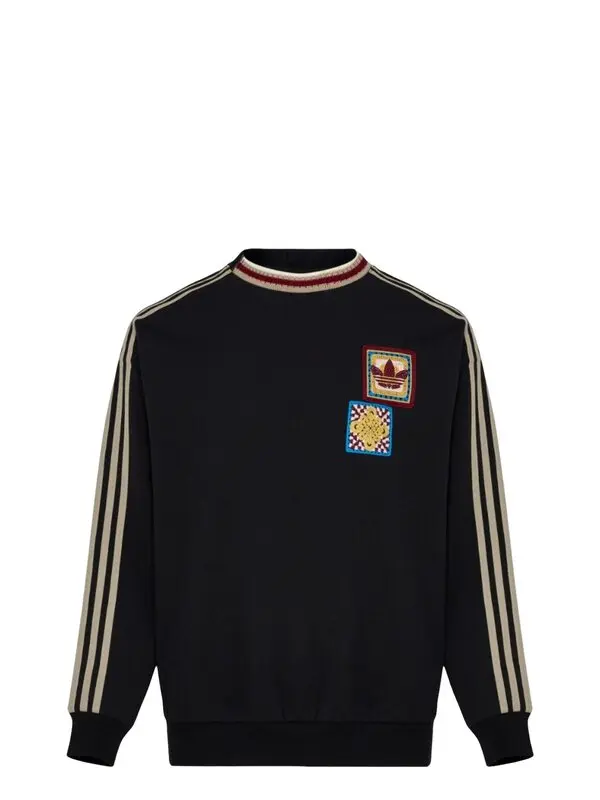 Adidas Fw25 Crafted Crewneck Jumper - Black