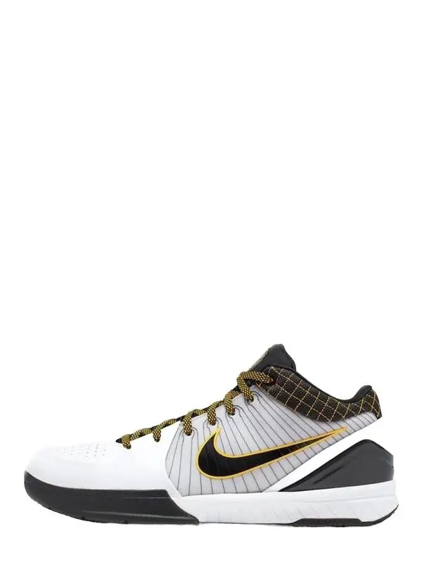 Nike Zoom Kobe 4 Protro Athletic Sneakers - White/black-del Sol
