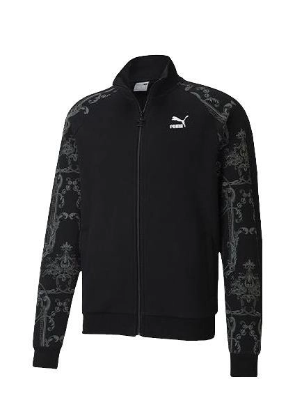 PUMA Luxe Aop Track Full-zip Jacket - Grey