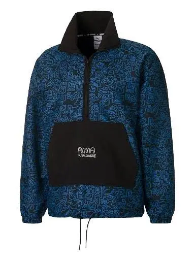 PUMA X Mr Doodle Graffiti Print Stand Collar Jacket - Default Color
