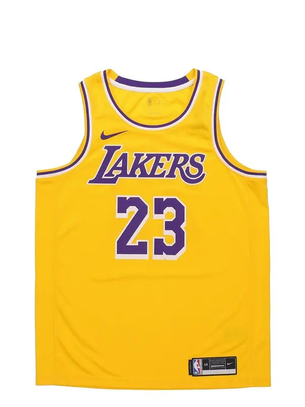 Nike Los Angeles Lakers Lebron James Icon Edition Swingman Jersey - Yellow