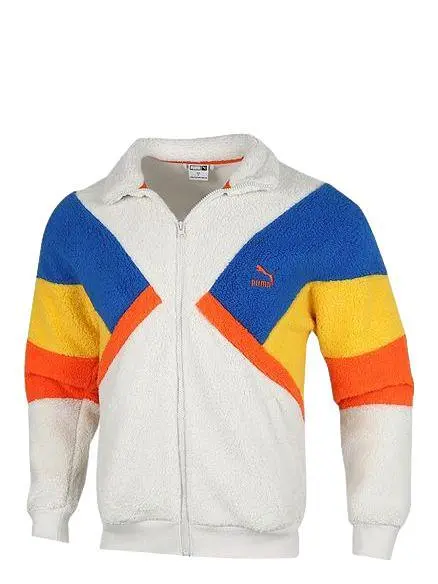 PUMA Retro Block Sherpa Jacket - Grey