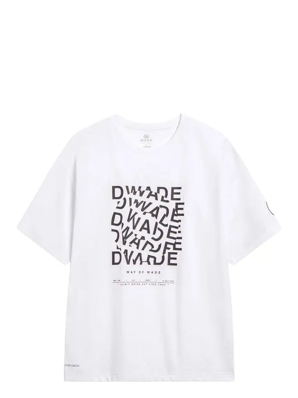 LI-NING Way Of Wade Graphic At Dry Freeze T-shirt 'white - White/black