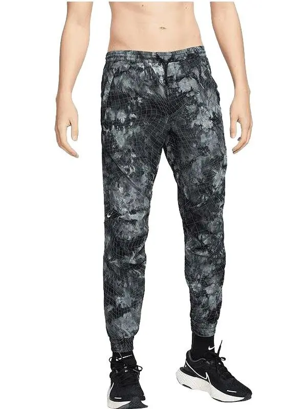 Nike Packable Full Print Logo Plaid Casual Bundle Feet Sports Pants/trousers/joggers Black - Multi-color