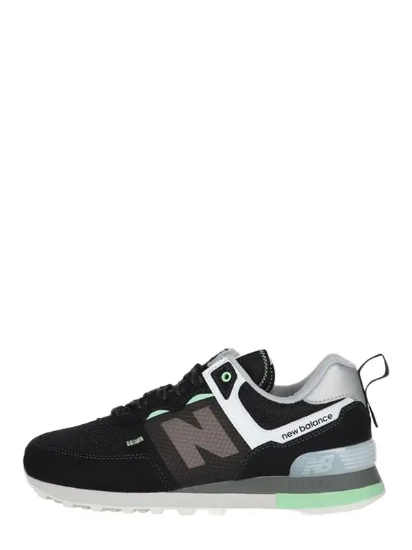 NEW BALANCE 574 Athletic Sneakers - Black/green