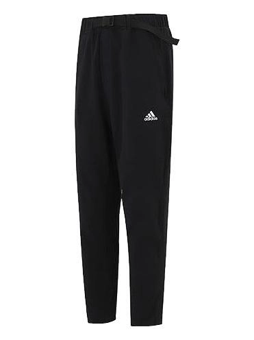 Adidas Th Strech Wvpt Solid Color Casual Sports Pants/trousers/joggers Black - Default Color