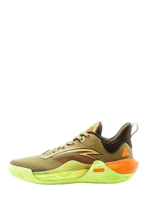 ANTA Kai 1 Speed "young At Heart" Sneakers - Tan/volt/orange