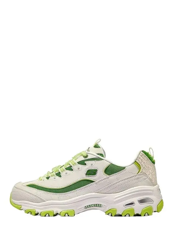 Sketchers D'lites 1.0 Chunky Sneakers - Beige/green